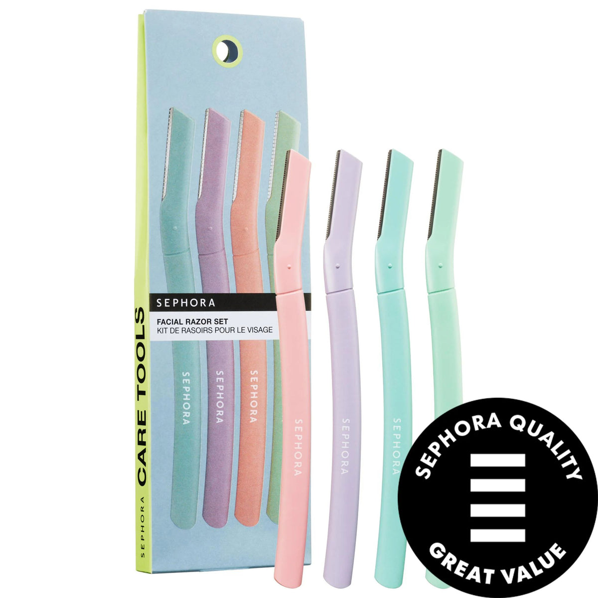sephora facial razor set kit – lzyze
